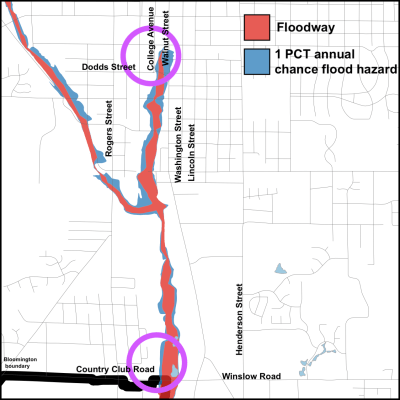 Bloomington police: Man dies in flood, was driver of car swept up in ...