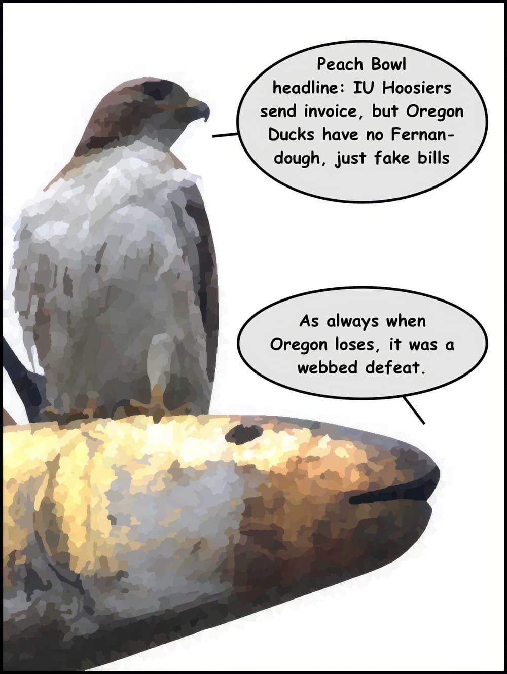 Sunday Funnies: Hawk v. Fish